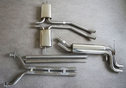 Pictures Mercedes Stainless Steel Exhausts (mufflers) e.g. W107,W110 ...